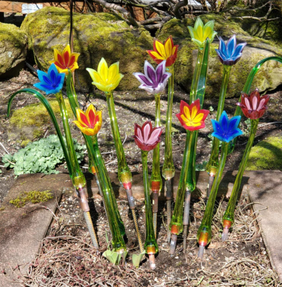 Elevate Your Outdoors with Garden Glass Art – Chuckanut Bay Gallery ...
